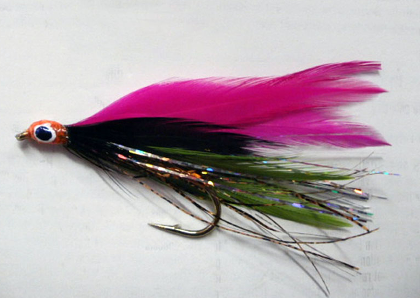 Single Hook Crimson Clover Smelt Streamer Fly – A.J.'s Custom Products